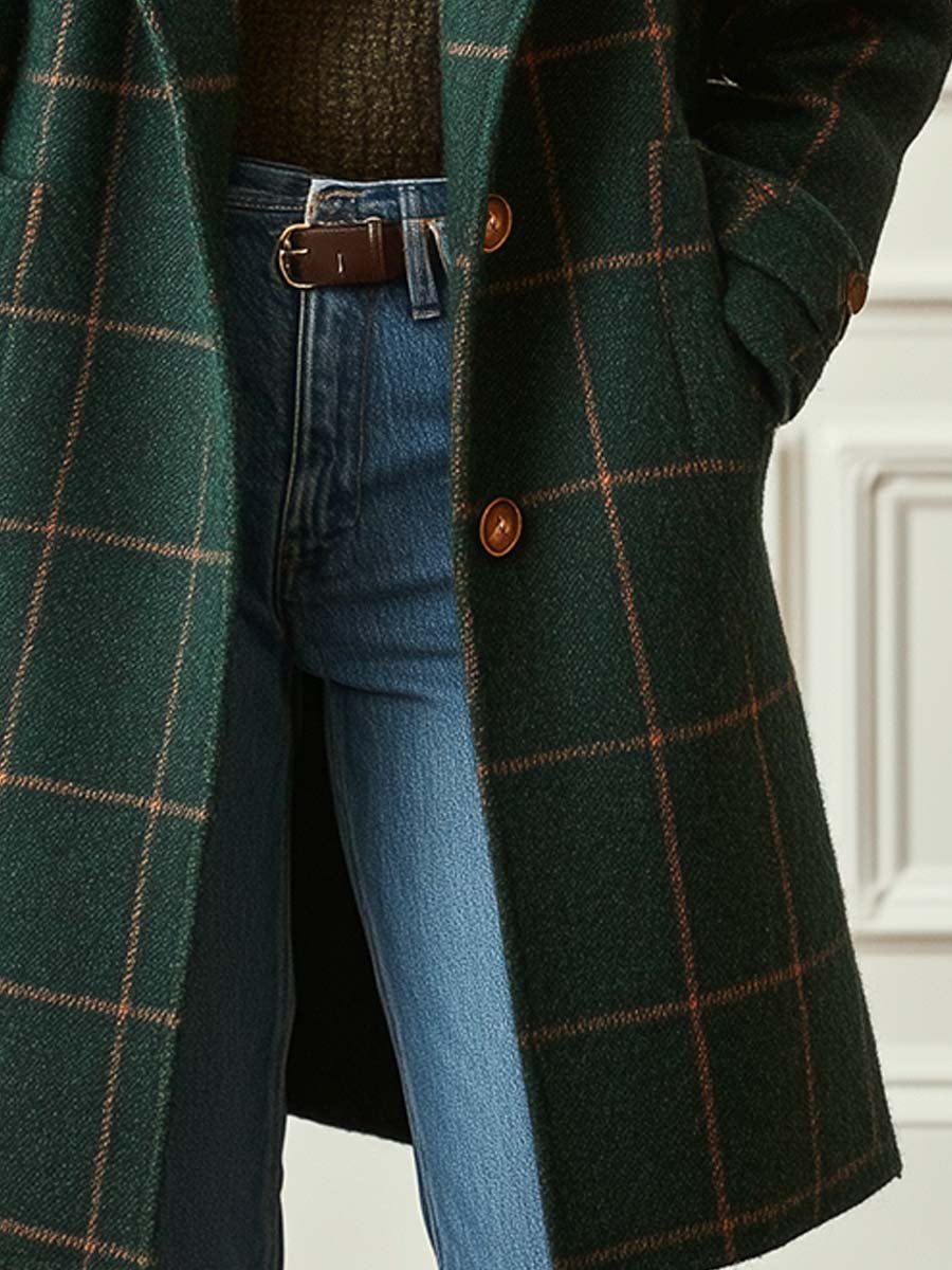 Jassen voor dames, op maat gemaakt, geruite tweed | Winter – Zarandi ...